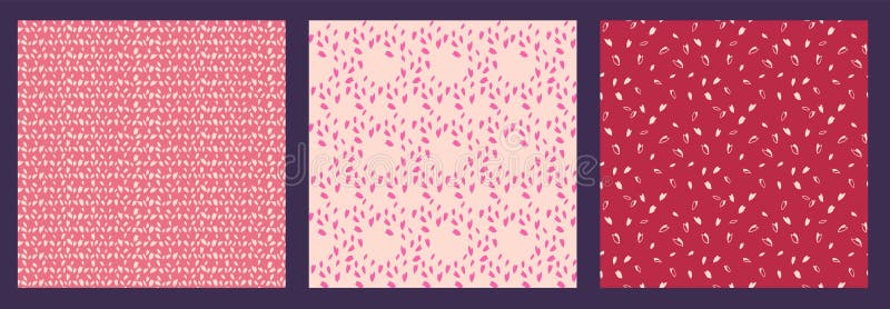 Set of Abstract Patterns with Sketch Drops, Dots, Spots, Romps Stock ...