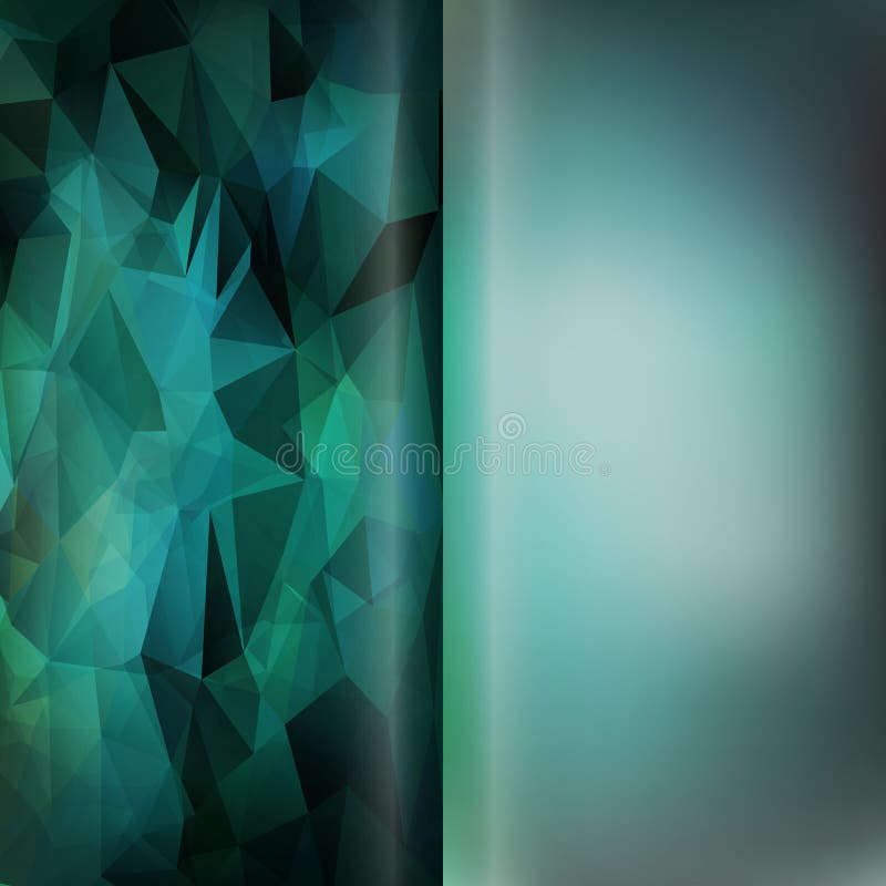 Set of Abstract Polygon Triangles and Blurred Smooth Vector Back Stock ...