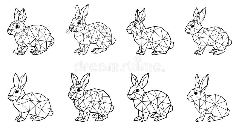 Set of Abstract Polygonal Rabbits. Linear Geometric Polygonal Rabbits ...