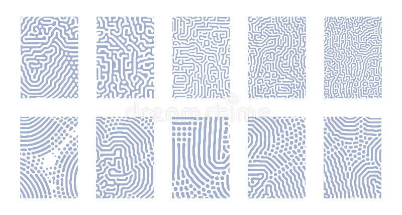 Set of Abstract Prints for Interior Decoration Stock Vector ...