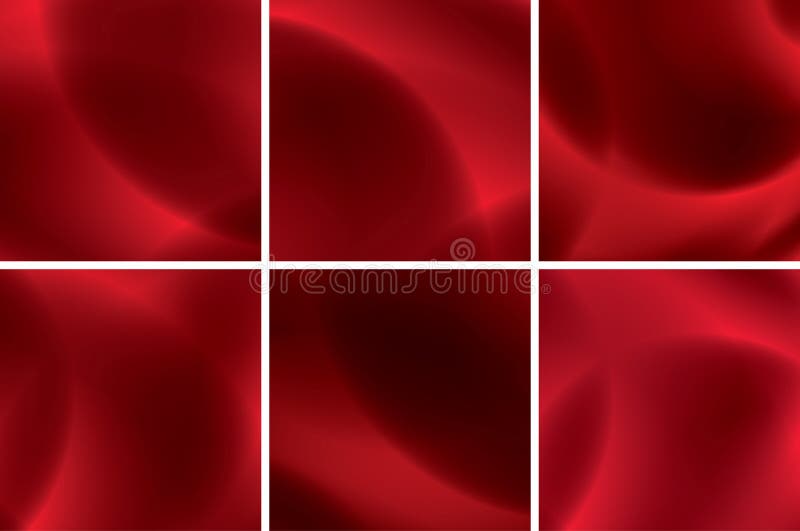 Set of Abstract Vector Red Neon Backgrounds Stock Vector - Illustration ...