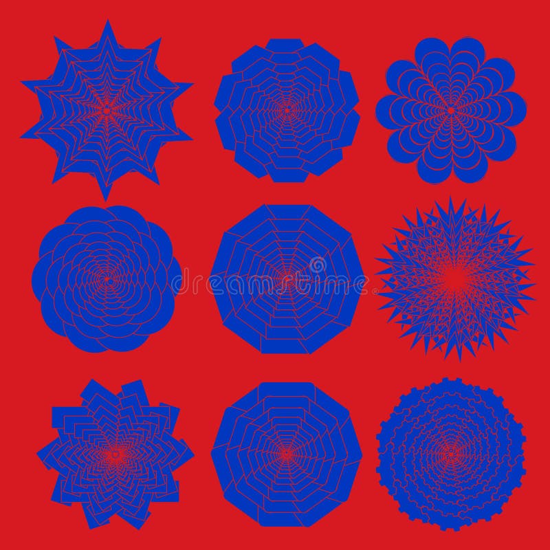 Multiple shapes set stock illustration. Illustration of collection ...