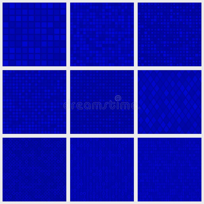 Abstract Seamless Patterns of Small Elements Stock Vector ...