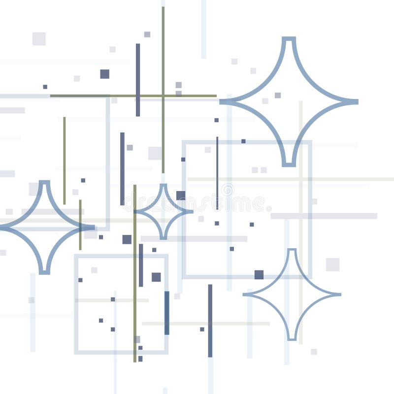 Set of Abstract Shapes in Soothing Colors for Modern Design. Vector ...