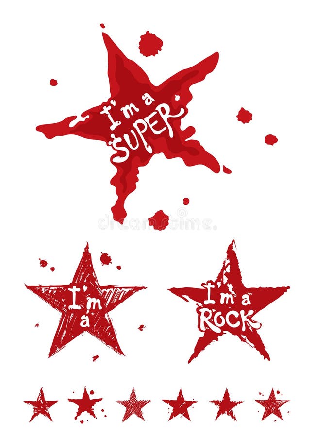 A set of abstract stars stock vector. Illustration of design - 45915935