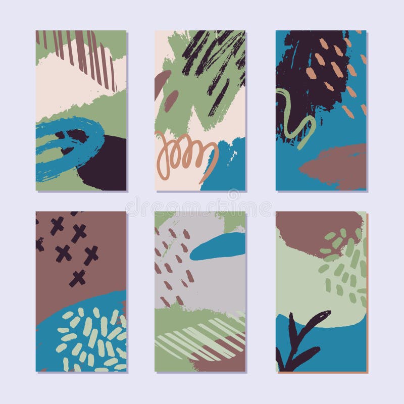 Set of Abstract Story Backgrounds. Stock Vector - Illustration of ...