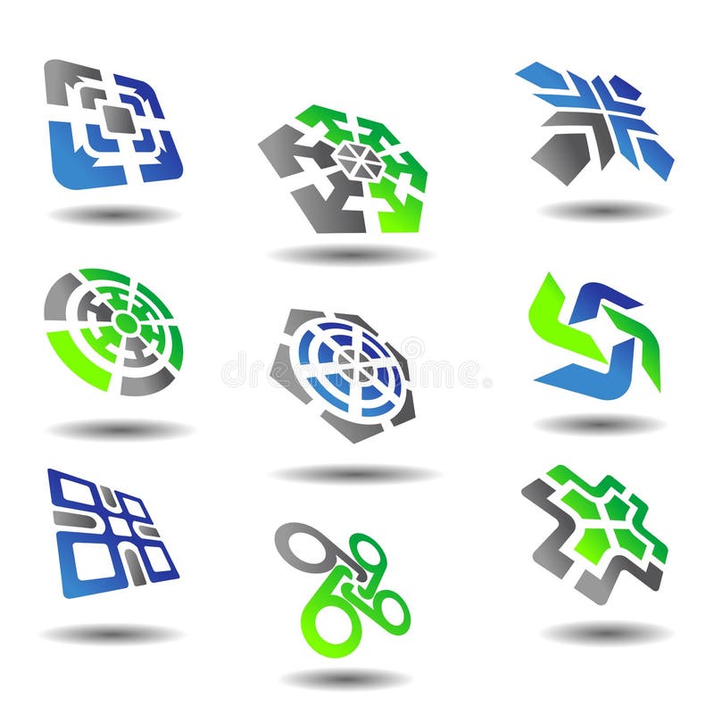 Logo collection - set #2 stock vector. Illustration of curve - 5197552