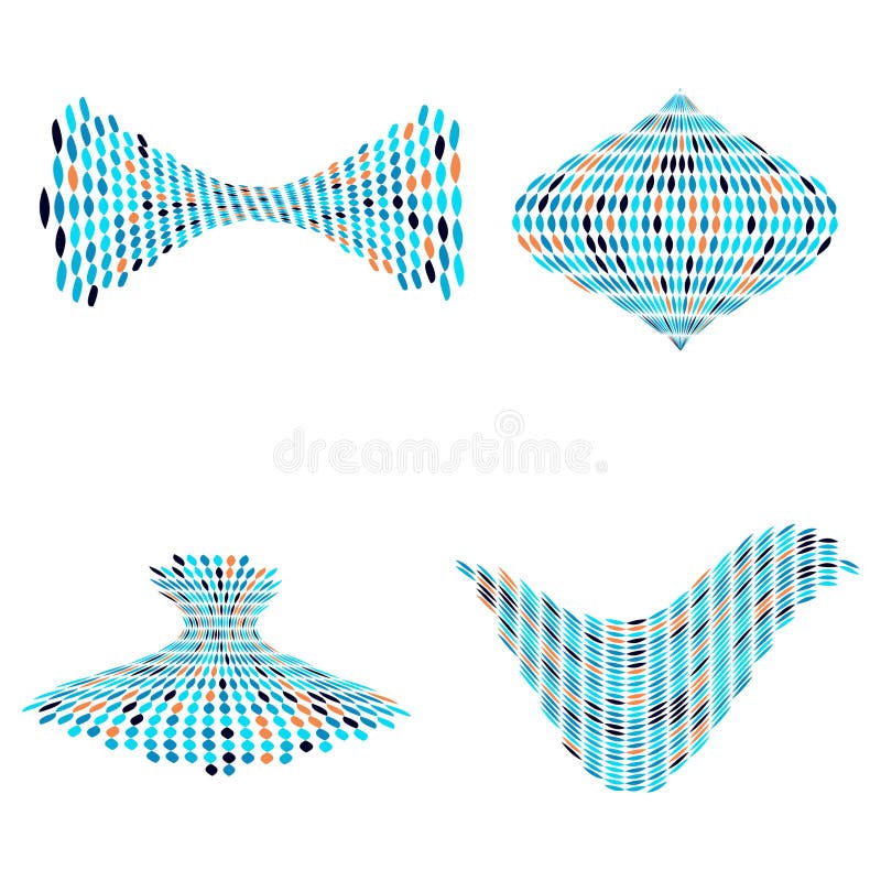 Set of Abstract Templates for Design Project - Vector Illustration ...