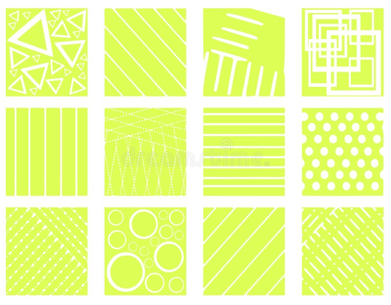 Set of Abstract Textures Isolated Stock Illustration - Illustration of ...