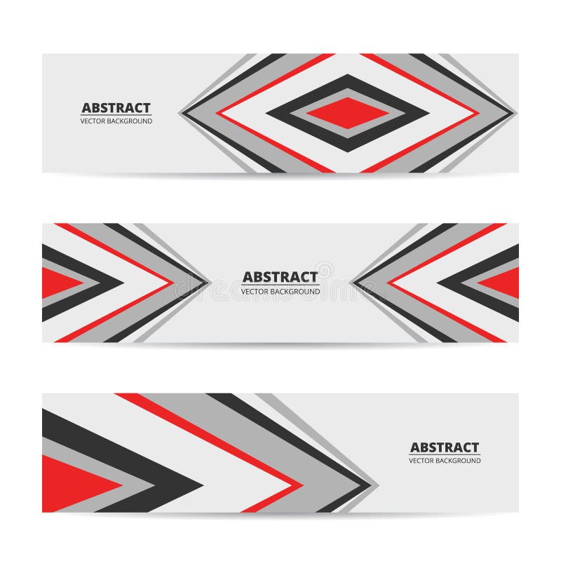 Set of Abstract Vector Banners Template. Abstract Web Banner Design ...