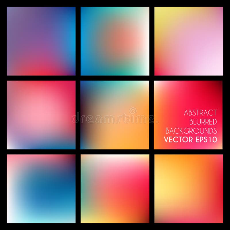 Vector Blurred Holographic Background. Gradient Flash Cover Design ...