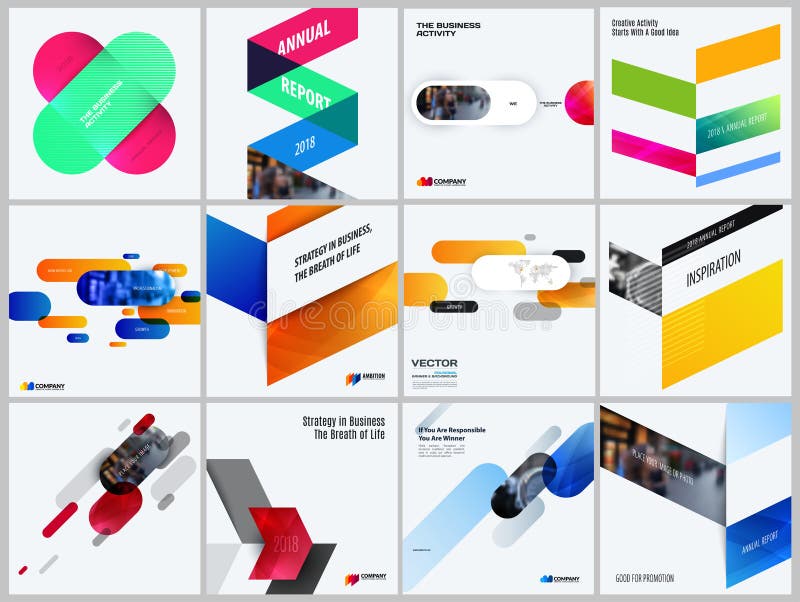 Set of Abstract Vector Design for Graphic Template. Creative Modern ...