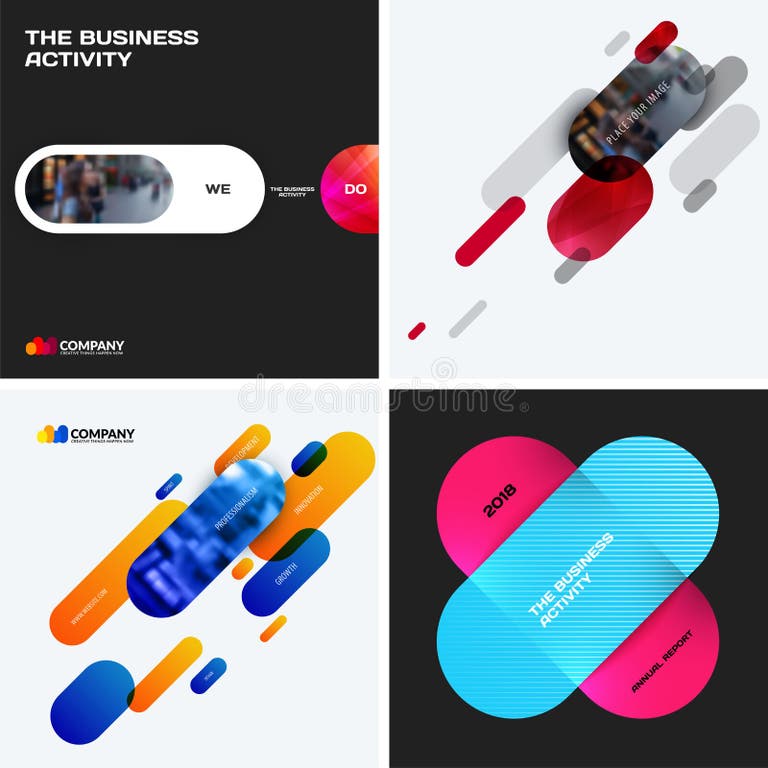 Set of Abstract Vector Design for Graphic Template. Creative Modern ...