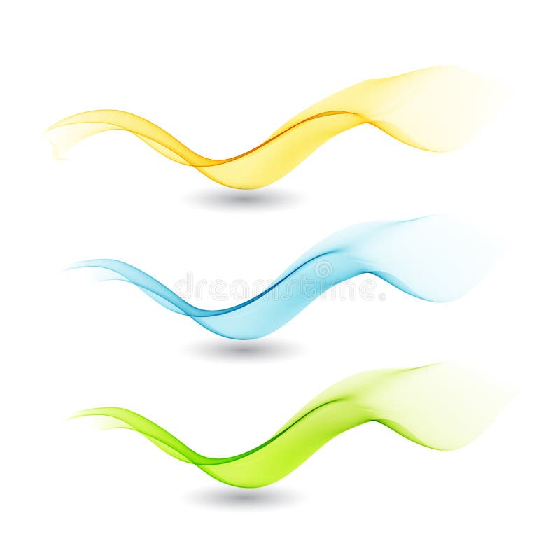 Set of Abstract Waves Line. Template Design Stock Vector - Illustration ...