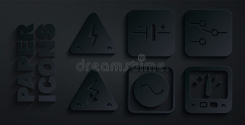 Set AC Voltage Source, Switch in Electronic Circuit, High, Ampere Meter ...