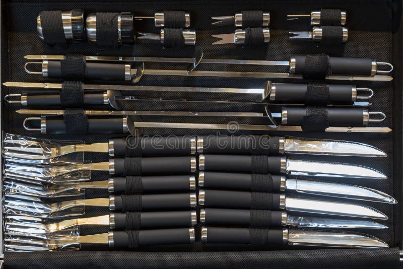 Set of Accessories for Cooking on the Grill. Kitchenware for Food ...