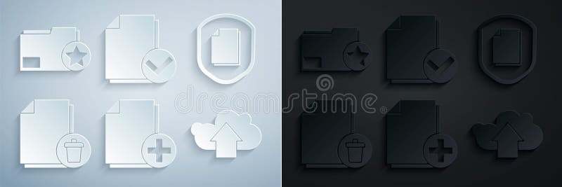 Set Add New File, Document Protection Concept, Delete Document, Cloud ... Set Add New File, Document Protection Concept, Delete Document, Cloud ...