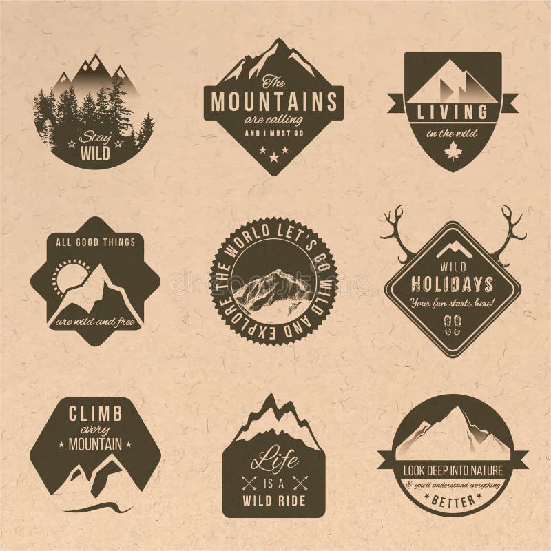 Vector Mountain Recreation and Cabin Rentals Logo Stock Vector ...