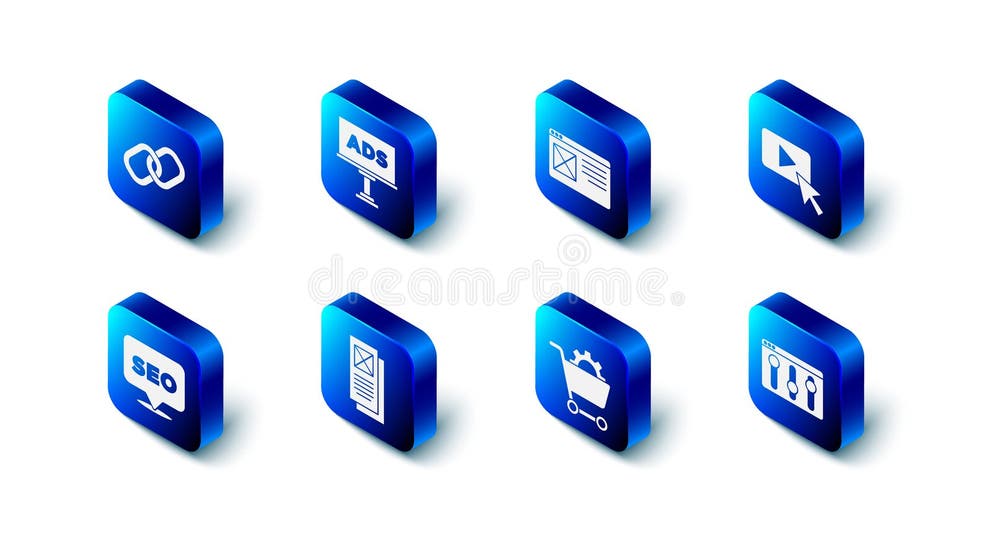 Set Advertising, Browser Window, Setting, Shopping Cart, SEO ...