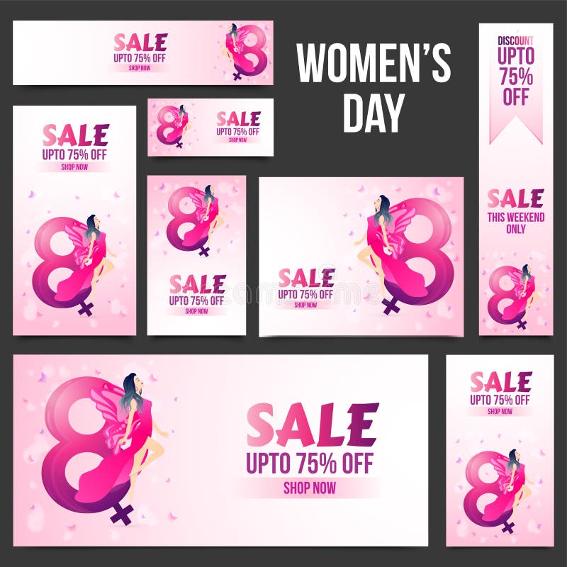 Set of Advertising Header, Banner and Template Design. Stock ...