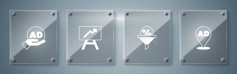 Set Advertising, Lead Management, Board with Graph Chart and . Square ... Set Advertising, Lead Management, Board with Graph Chart and . Square ...