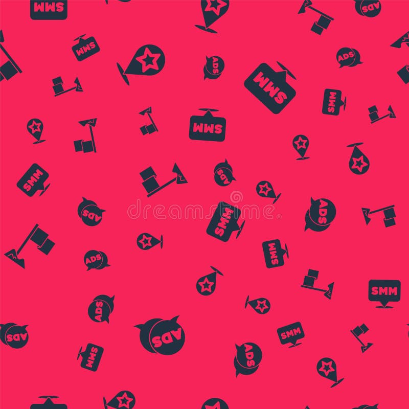 Set Advertising, Map Pointer with Star, Location Marker and Social ...