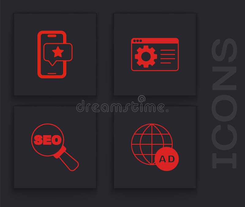 Set Advertising, Mobile with Review Rating, Browser Setting and SEO ...