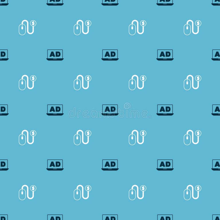 Set Advertising and on Seamless Pattern. Vector Stock Vector ...