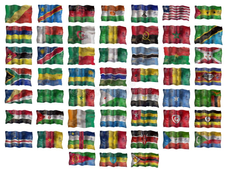 Set Of Africa Flags Picture. Image: 10221328