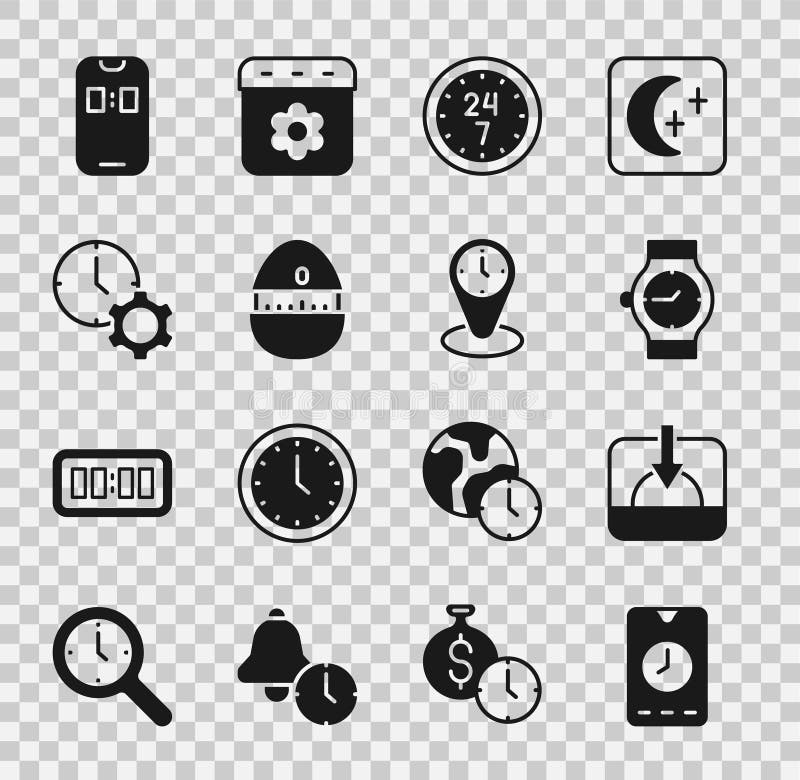 Set Alarm Clock App Mobile, Sunset, Wrist Watch, Clock 24 Hours ...