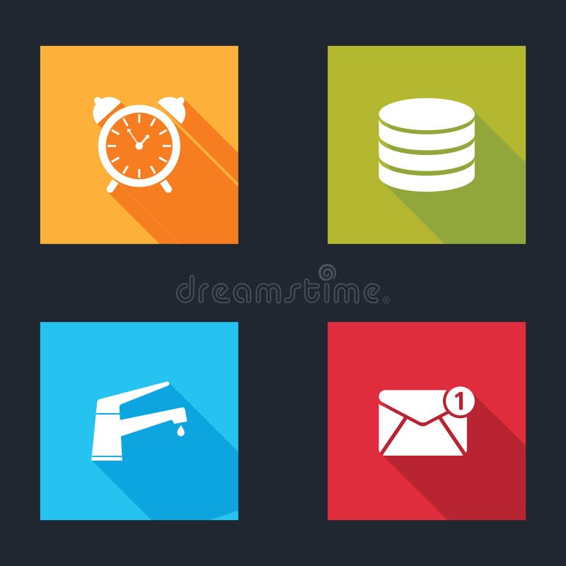 Set Alarm Clock, Database, Water Tap and New, Email Incoming Message ...