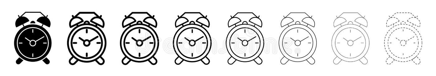 Set Clock Different Shapes Stock Illustrations – 91 Set Clock Different ...