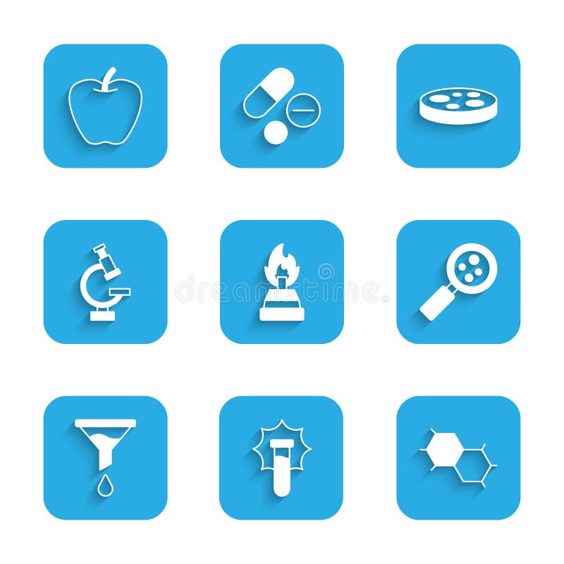 Set Alcohol or Spirit Burner, Explosion in the Flask, Chemical Formula ...