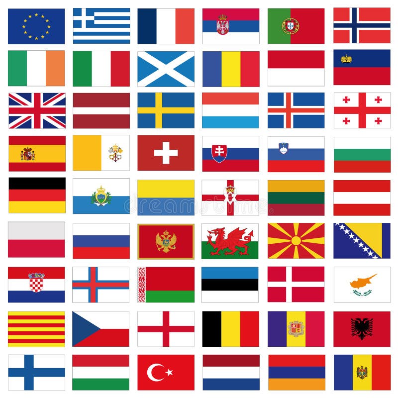 European country flags stock vector. Illustration of european - 12977649