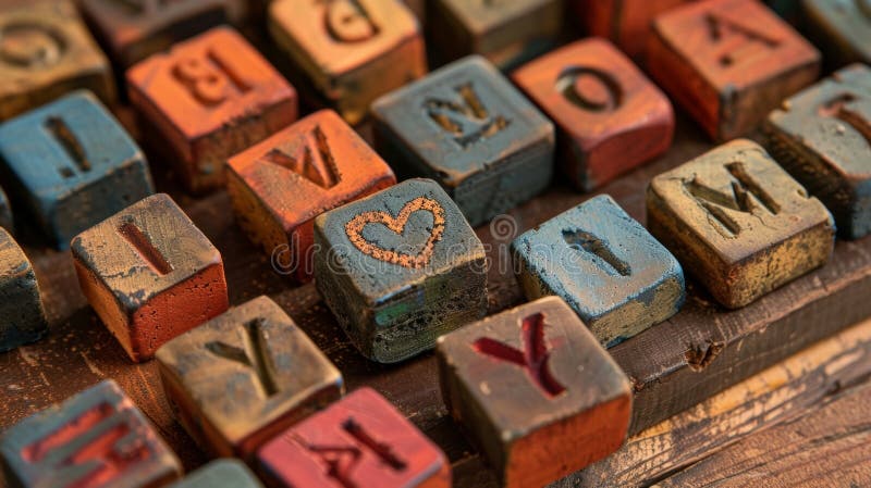 A Set of Alphabet Clay Stamps Perfect for Creating Customized Messages ...