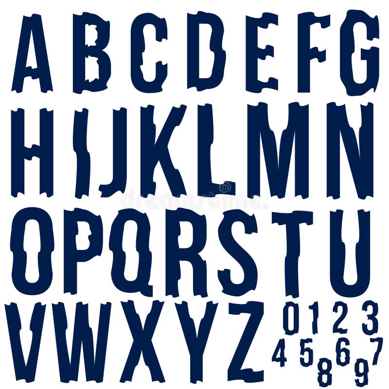 Set of Alphabet Fonts for Your Design Stock Illustration - Illustration ...