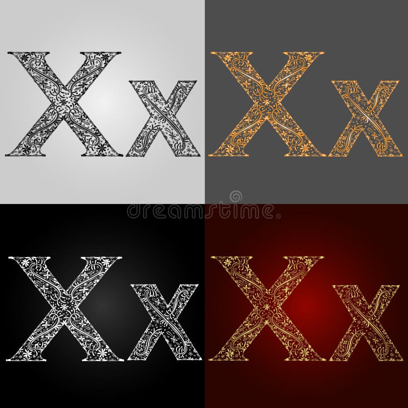 Alphabet Visual Styles Stock Illustrations – 169 Alphabet Visual Styles ...