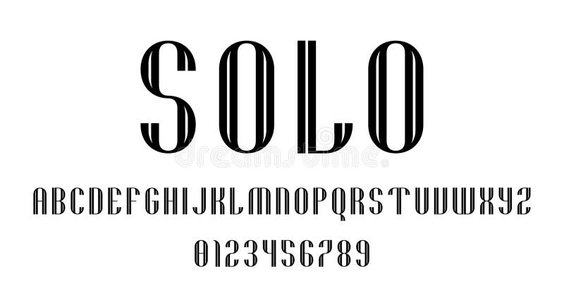 Set of Alphabets Font Letters and Numbers Stock Vector - Illustration ...