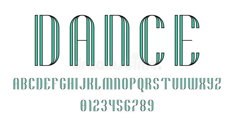 Set of Alphabets Font Letters and Numbers Stock Vector - Illustration ...