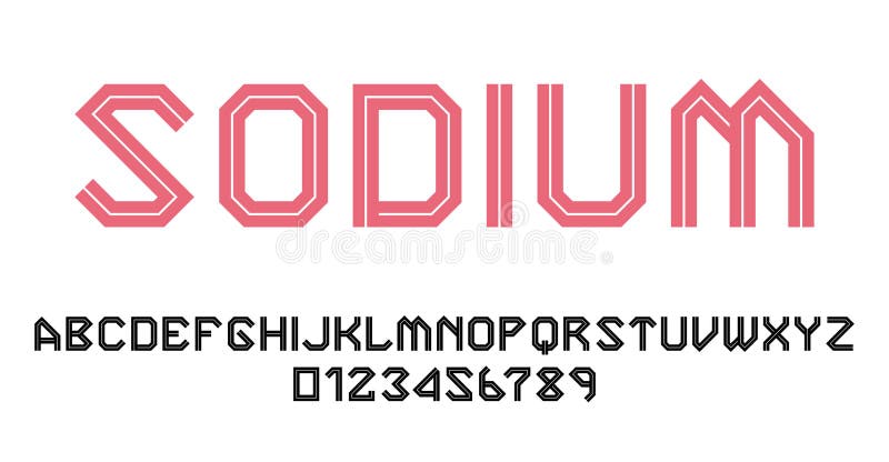 Set of Alphabets Font Letters and Numbers Stock Vector - Illustration ...