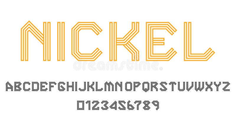 Set of Alphabets Font Letters and Numbers Stock Vector - Illustration ...