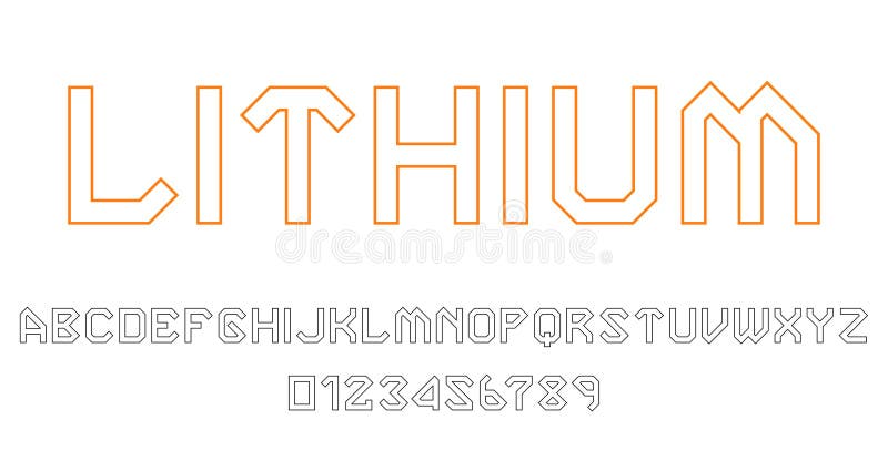 Set of Alphabets Font Letters and Numbers Stock Vector - Illustration ...