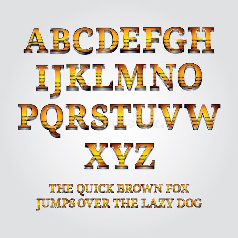 Set of Alphabets. Vector Illustration Decorative Design Stock Vector ...