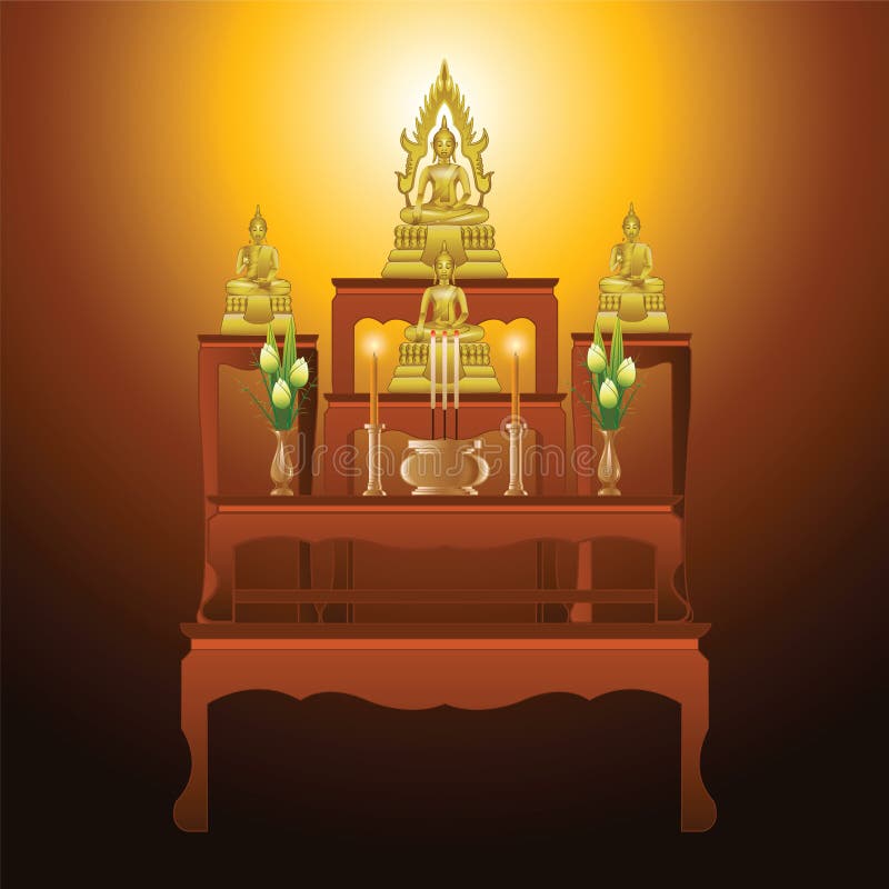 Set of Altar Table Type Five Tables in Gradient Design Stock Vector ...