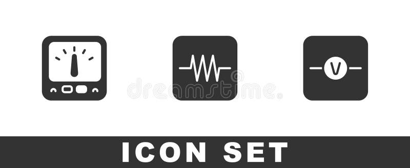 Set Ampere Meter, Multimeter, Resistor in Electronic Circuit and ...