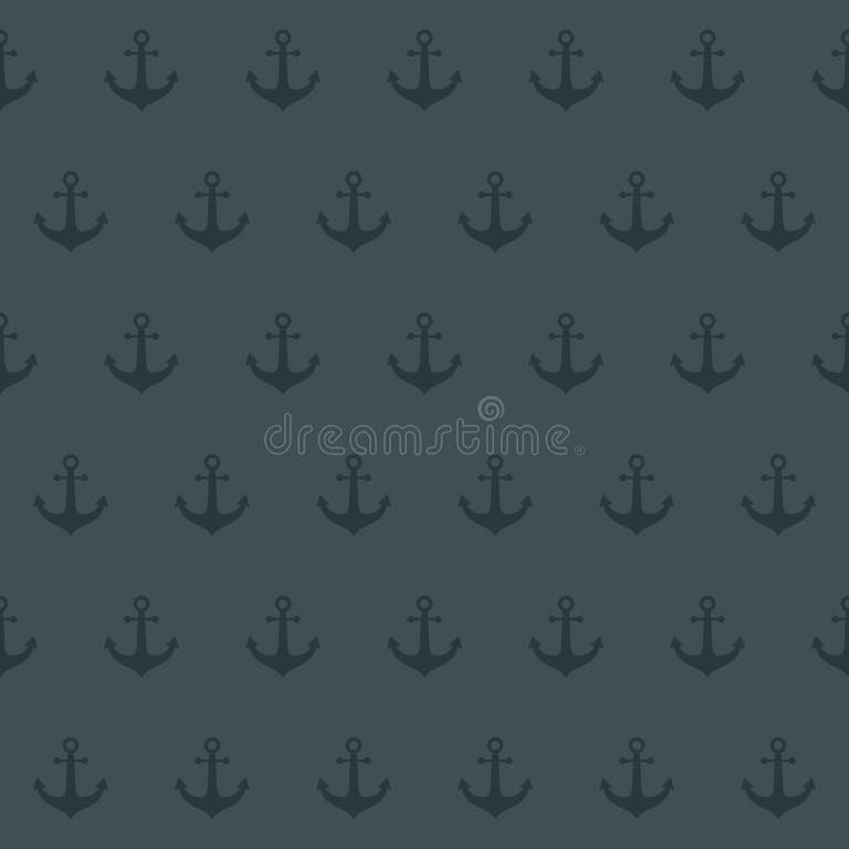 Set of Anchor Marine Old Icon, Ship Security Object Element, Vector ...