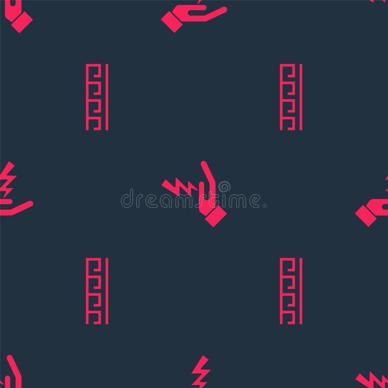 Set Ancient Greek Pattern and Zeus on Seamless Pattern. Vector Stock ...