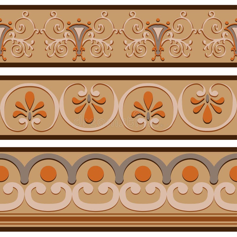 Ancient Greek Border Patterns Stock Vector - Illustration of simple ...