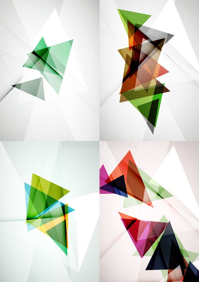 Set of Angle and Straight Lines Design Abstract Stock Vector ...