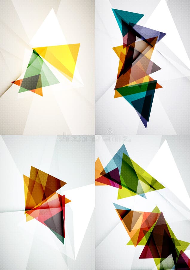 Set of Angle and Straight Lines Design Abstract Stock Vector ...